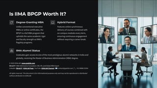 IIMA BPGP - IIM Ahmedabad BPGP – Your Complete Guide to the 2026 Intake | PPT