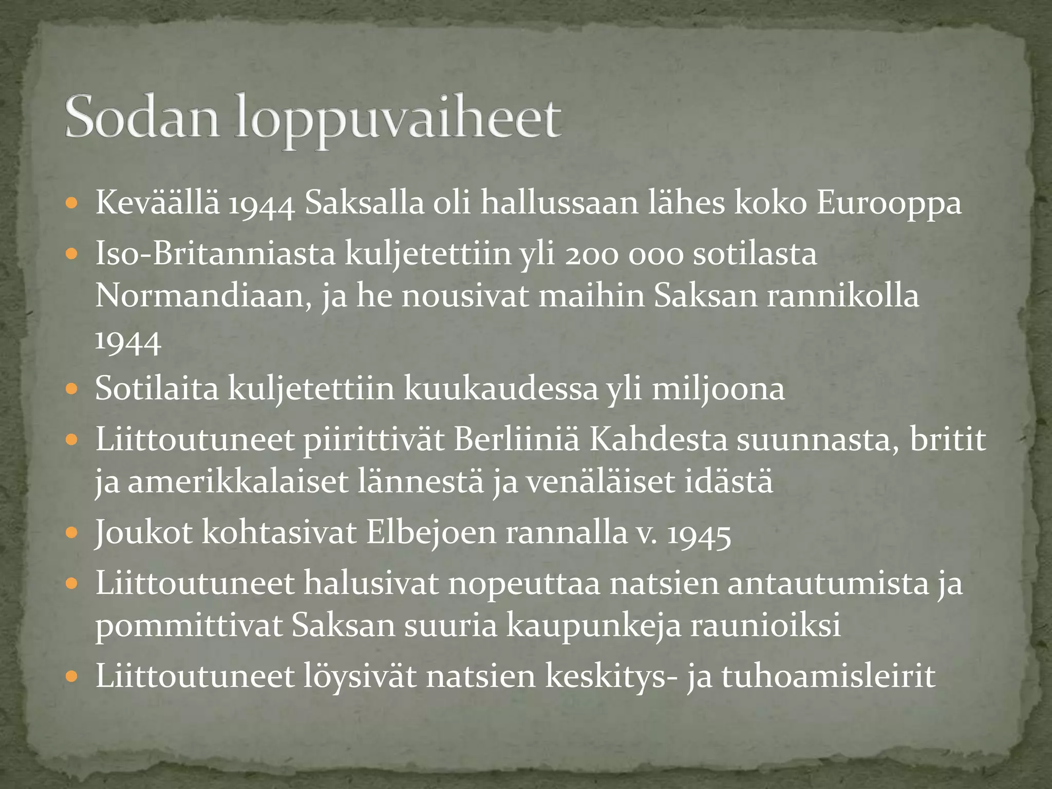 Ii maailmansota | PPTX