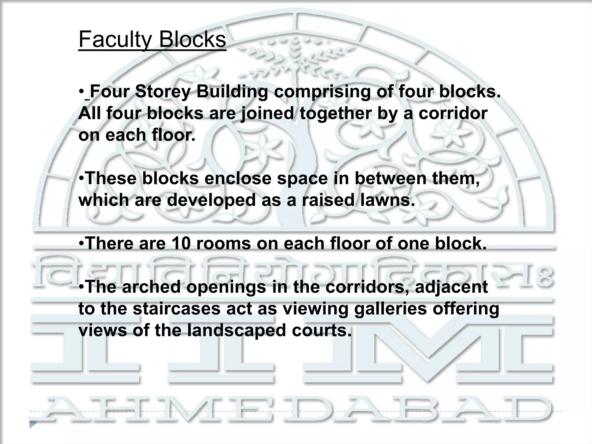 Architecture case study - IIM Ahemdabad | PPTX
