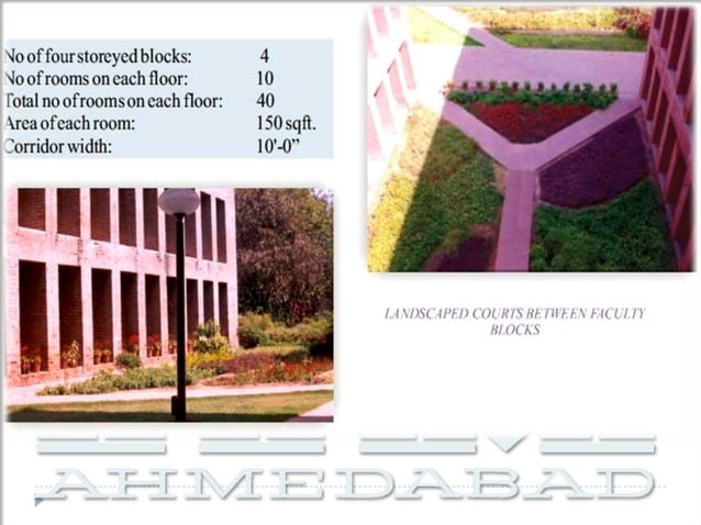 Architecture case study - IIM Ahemdabad | PPTX Architecture case study - IIM Ahemdabad | PPTX