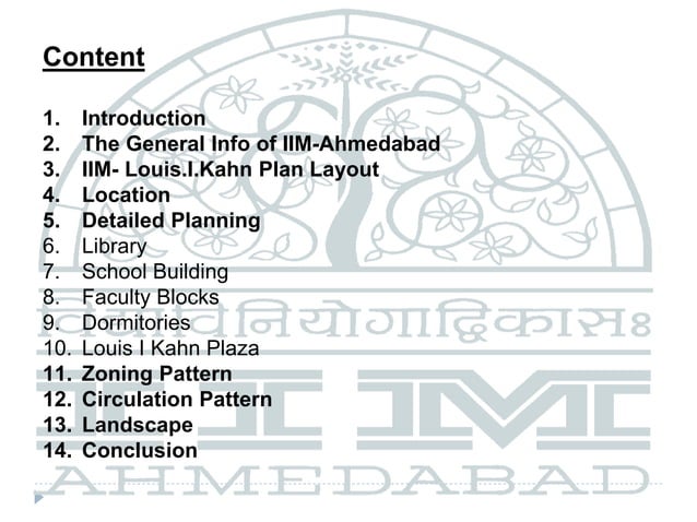 Architecture case study - IIM Ahemdabad | PPTX