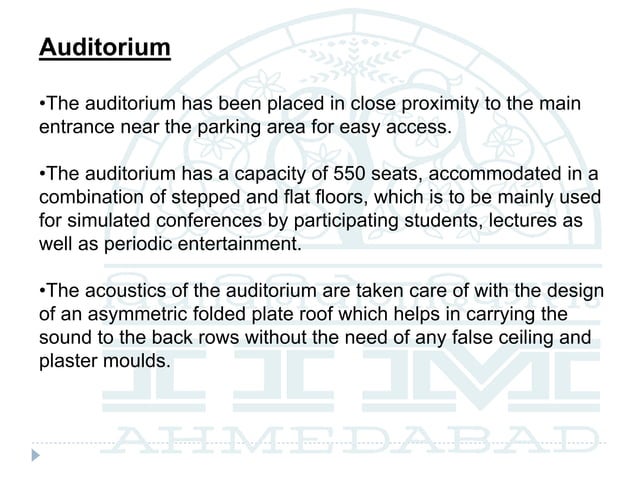Architecture case study - IIM Ahemdabad | PPTX