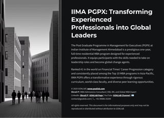 Comprehensive IIMA PGPX Guide 2026 Intake | PDF