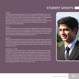 IIM Kozhikode Placement Brochure | PDF