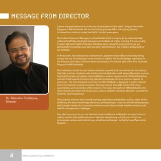 IIM Kozhikode Placement Brochure | PDF