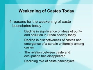 Iim calcutta indian social structure - caste and recasting | PPT