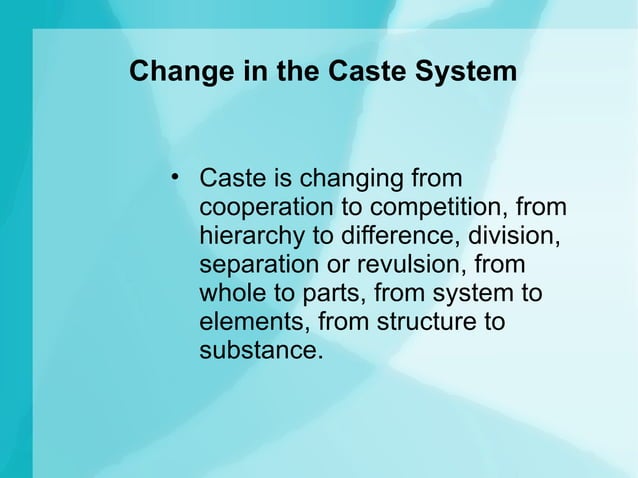Iim calcutta indian social structure - caste and recasting | PPT ...