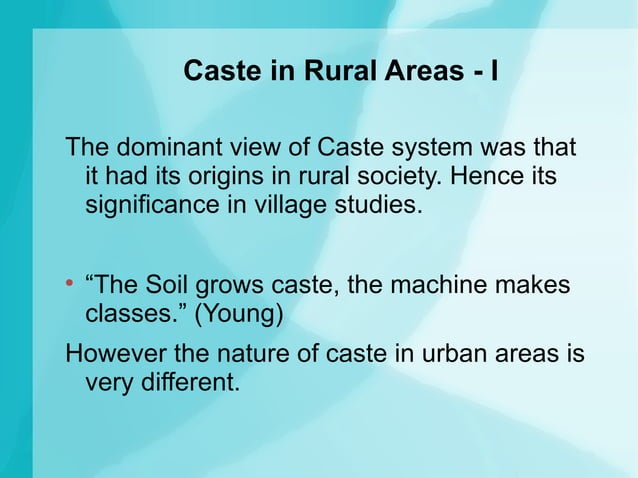 Iim calcutta indian social structure - caste and recasting | PPT ...