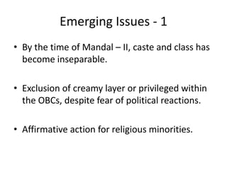 Iim calcutta indian social structure - caste, social backwardness and ...