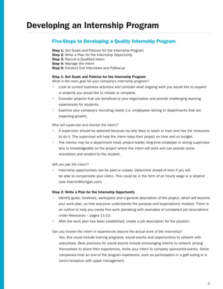 Employer Internship Toolkit | PDF