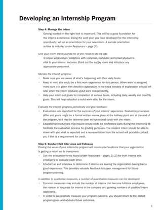 Employer Internship Toolkit | PDF