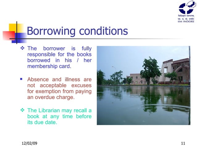 IIM Indore Library at a Glance | PPT