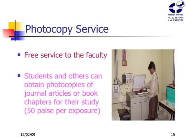 IIM Indore Library at a Glance | PPT