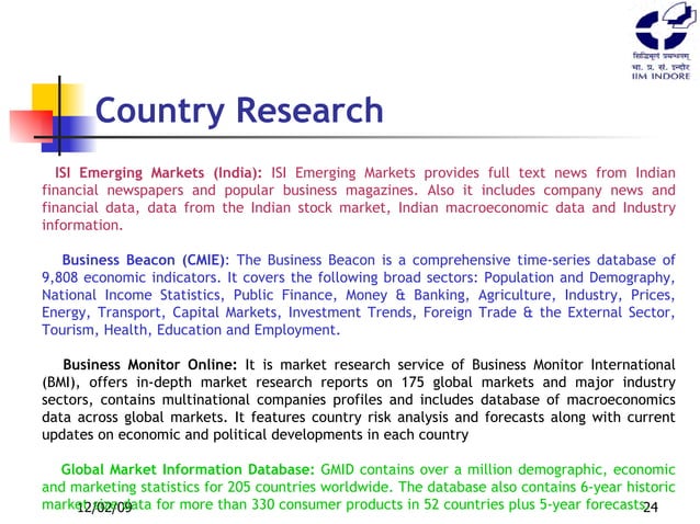 IIM Indore Library at a Glance | PPT