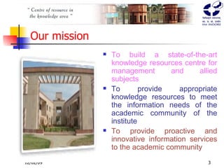 IIM Indore Library at a Glance | PPT