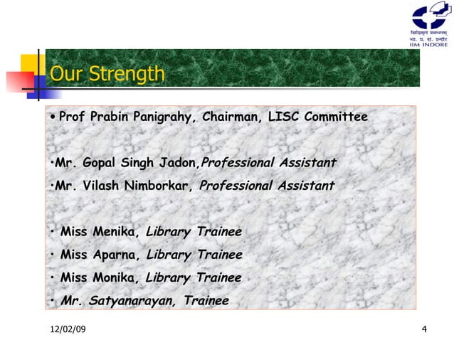 IIM Indore Library at a Glance | PPT