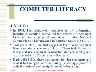 Inf. literacy | PPT