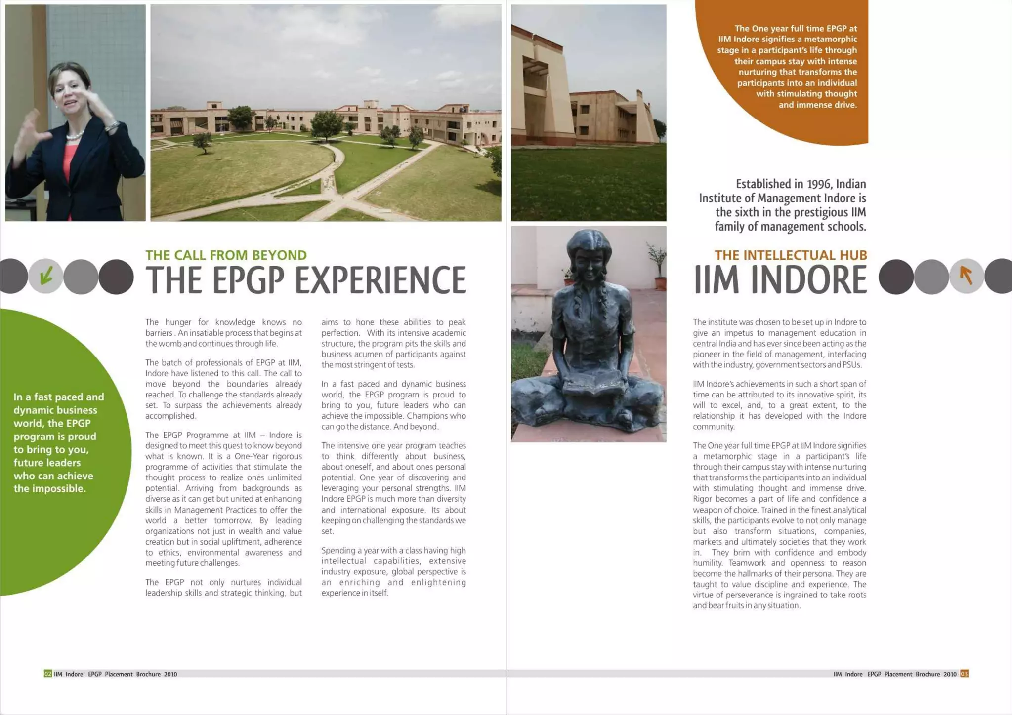 IIM Indore, EPGP 2009-10 Placement Brochure | PDF