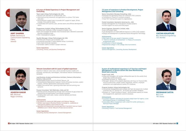 IIM Indore, EPGP 2009-10 Placement Brochure | PDF