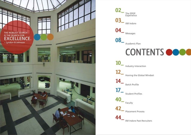 IIM Indore, EPGP 2009-10 Placement Brochure | PDF