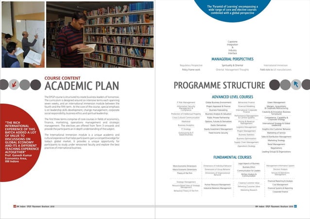 IIM Indore, EPGP 2009-10 Placement Brochure | PDF