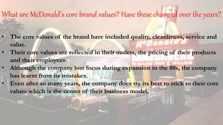 IIM Internship PPT, McDonald's Case Study | PPTX