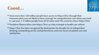 Case Study: Mayo Clinic | PPTX