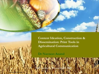 Tools of Agricultural Communication | PPT