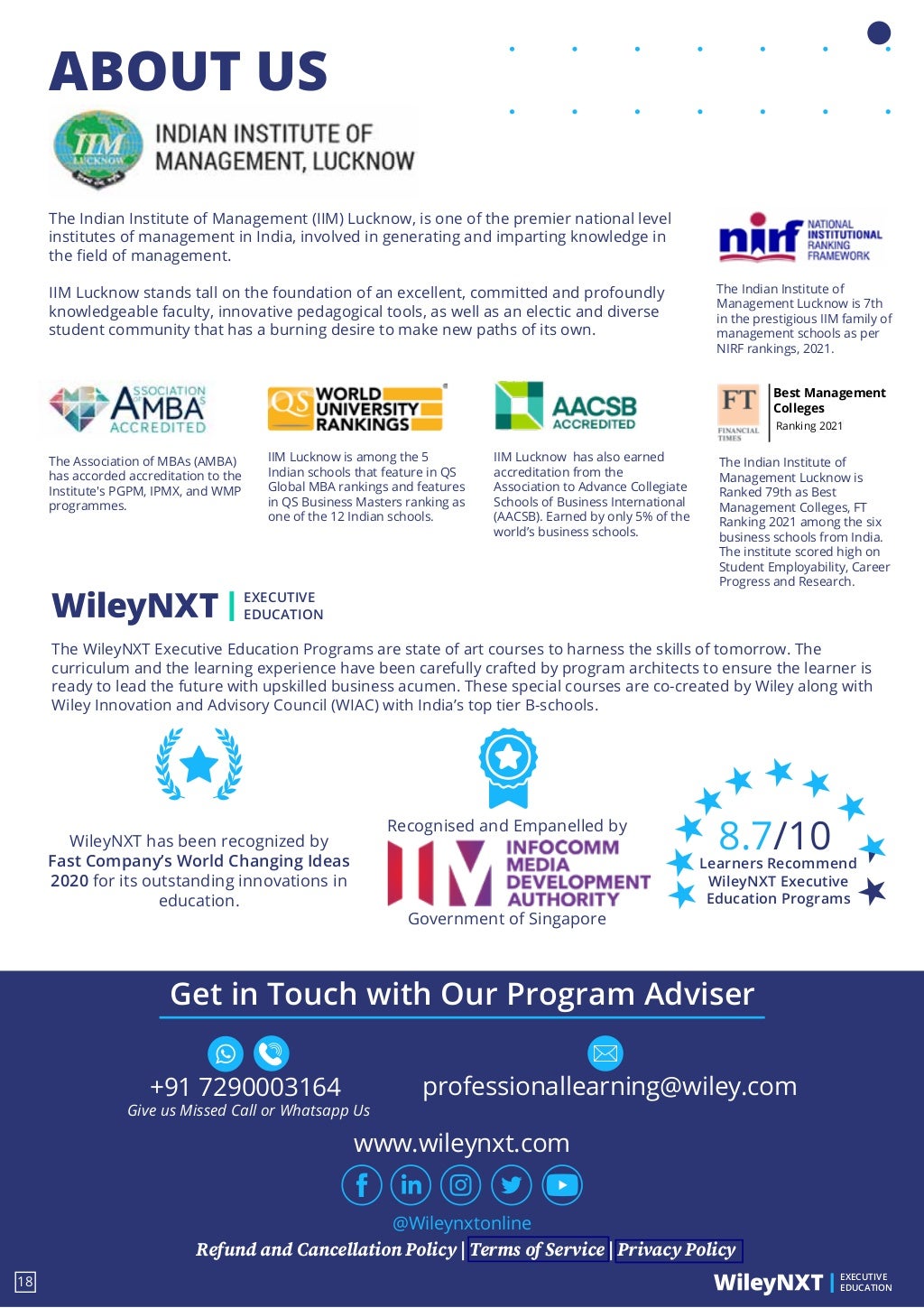 Executive Program in Data Driven Product Management by IIM Lucknow - WileyNXT | PDF