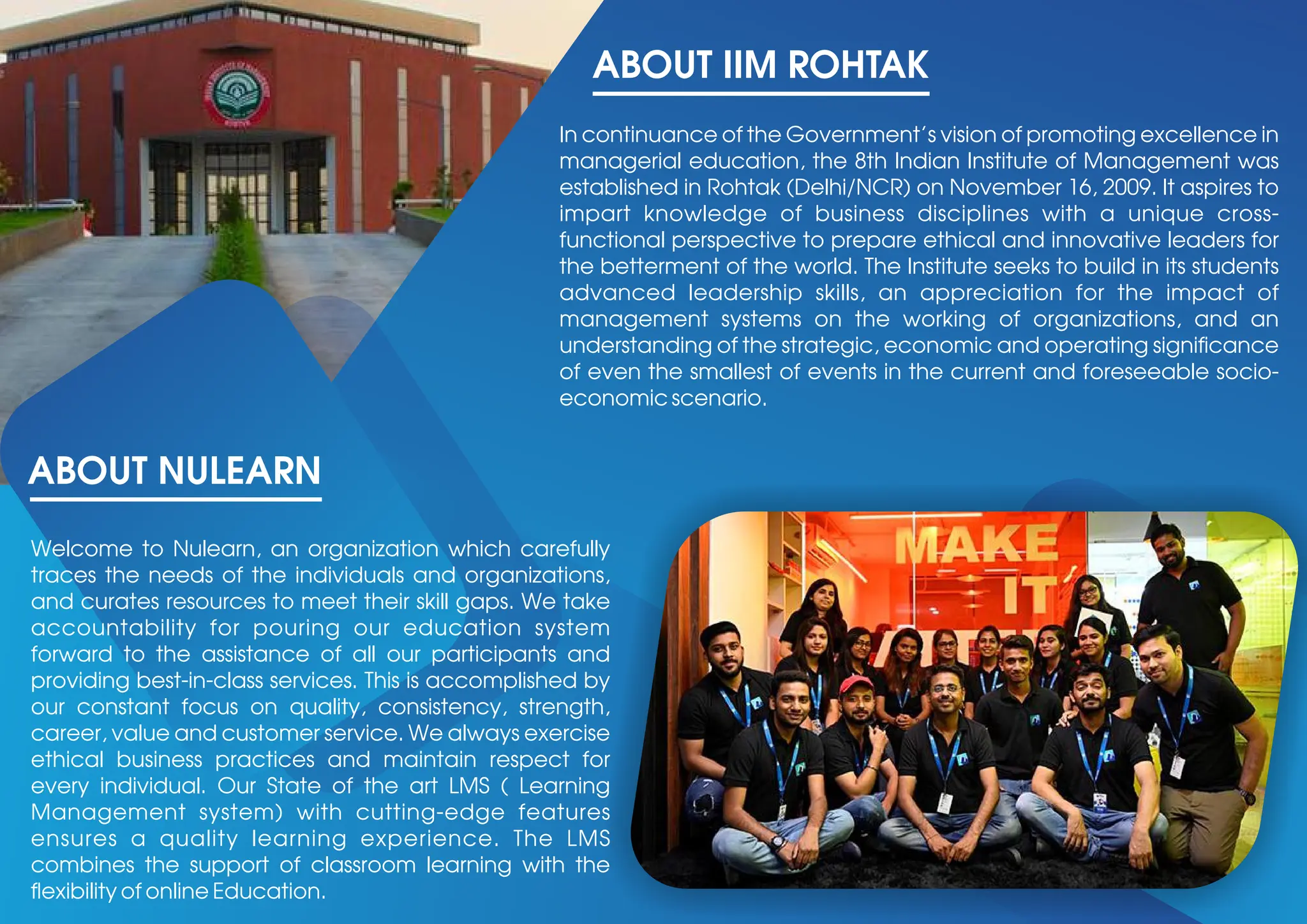 IIM Course Rohtak program brochure for students | PDF