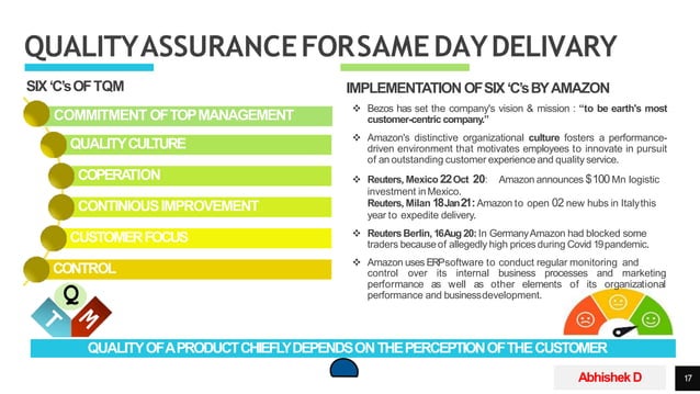 Amazon Same day delivery Process | PPTX | Logistics and Transportation Industry | Industries