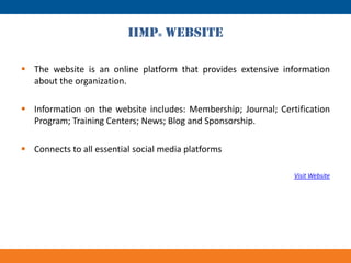 International Institute of Marketing Professional (IIMP) Canada ...