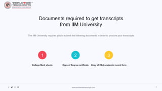 How to get transcripts from IIM Kozhikode? | PPT