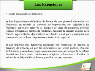 Impuesto Selectivo al Consumo Rep. Dom. | PPTX
