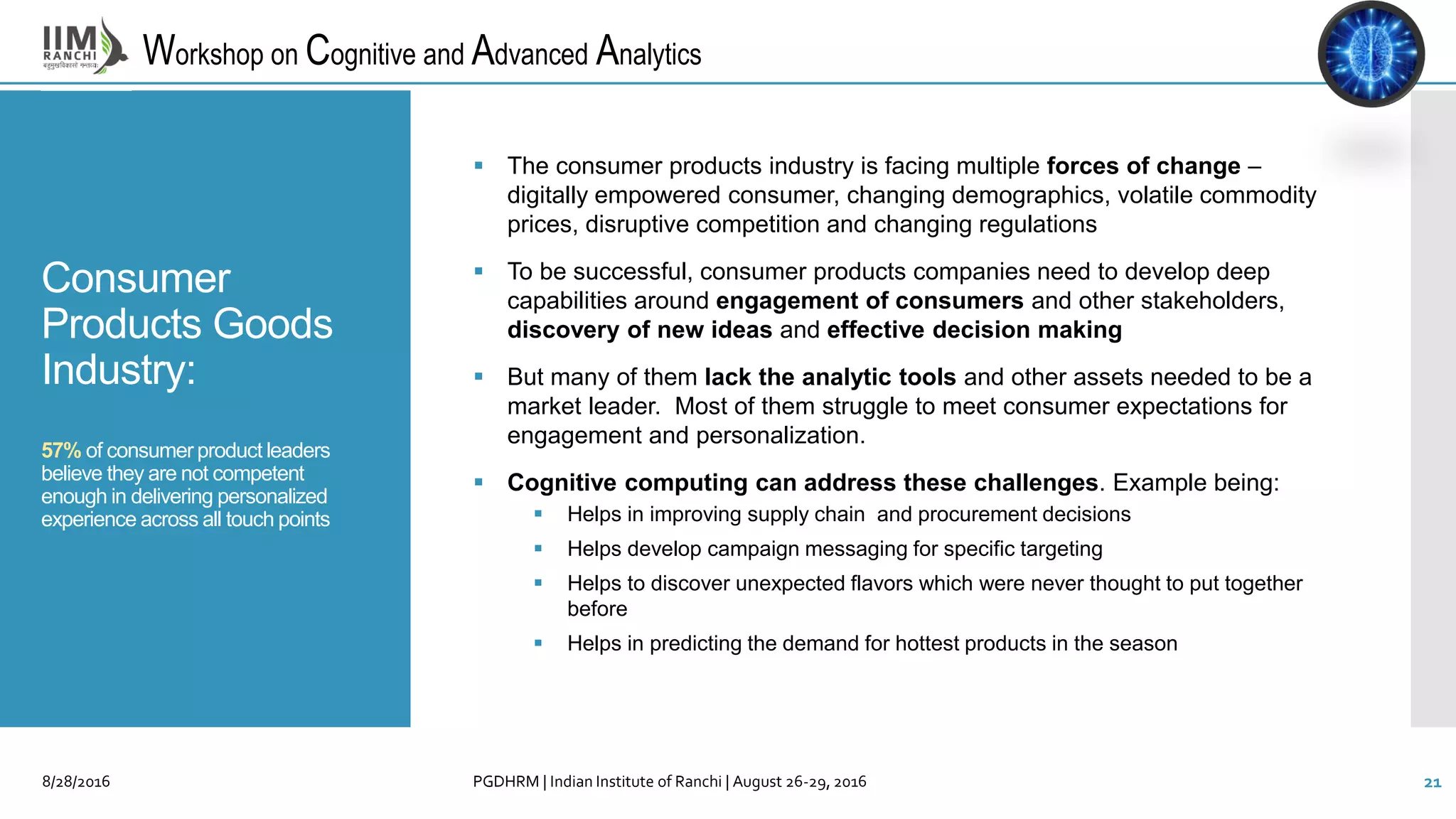 Introduction To Cognitive Computing The Science Behind And Use Of Ibm