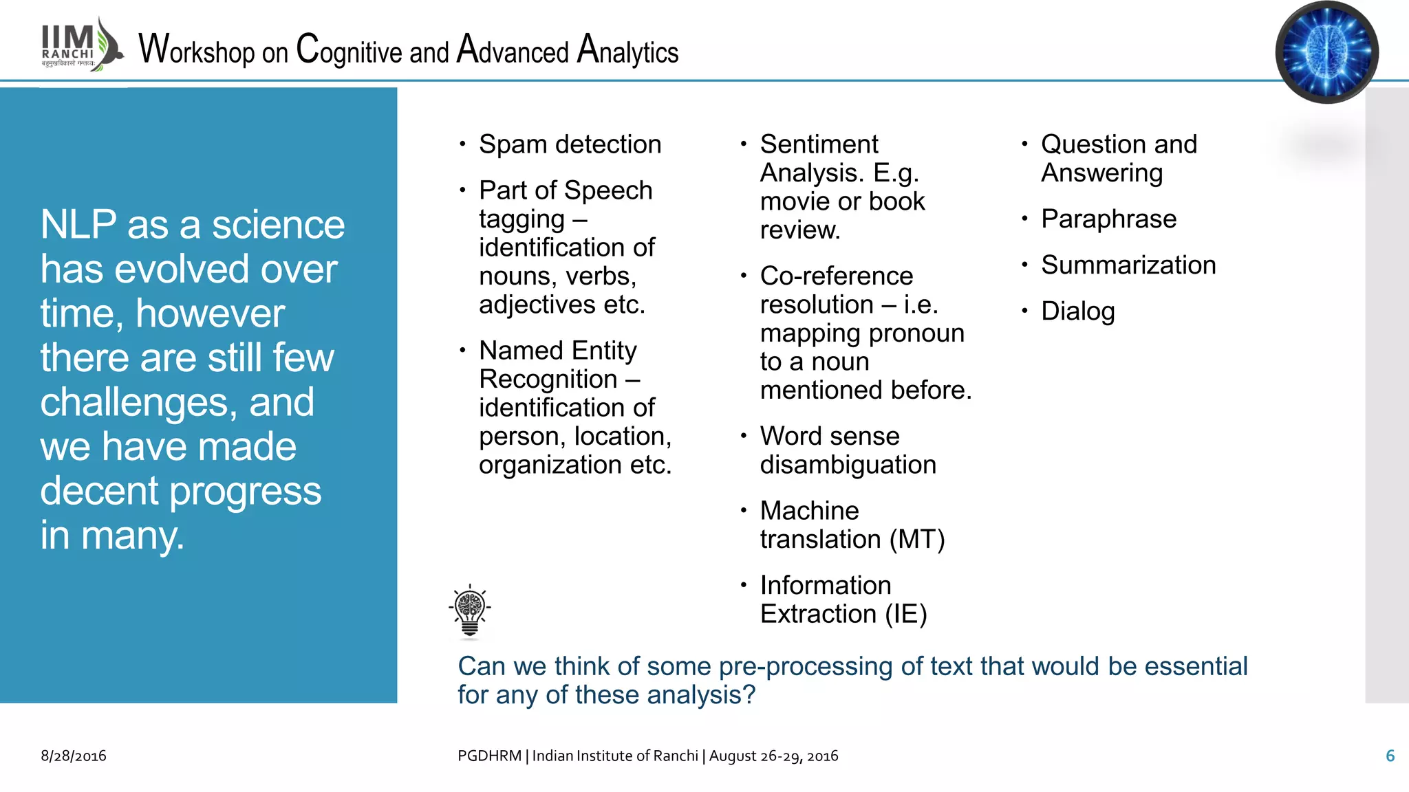 Introduction To Cognitive Computing The Science Behind And Use Of Ibm