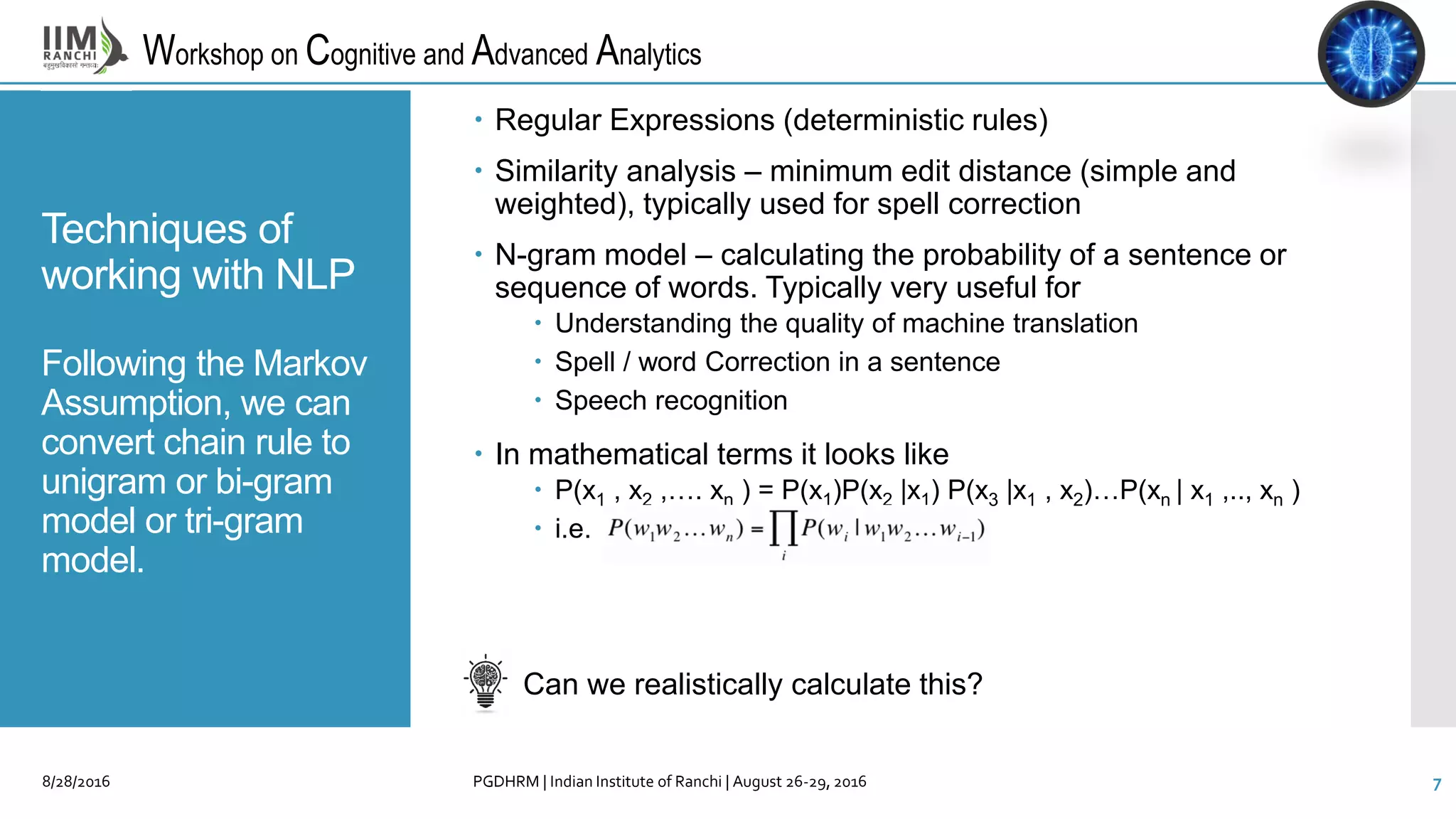 Introduction To Cognitive Computing The Science Behind And Use Of Ibm