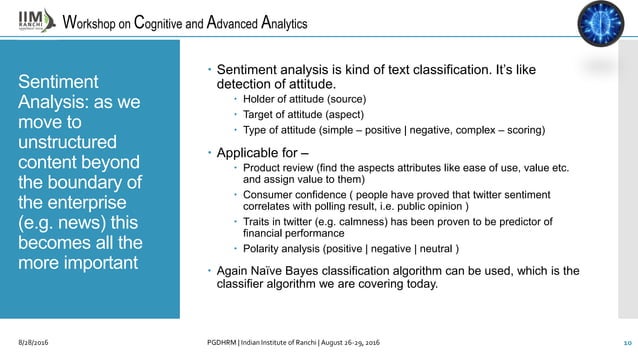 Introduction to Cognitive Computing the science behind and use of IBM Watson | PDF