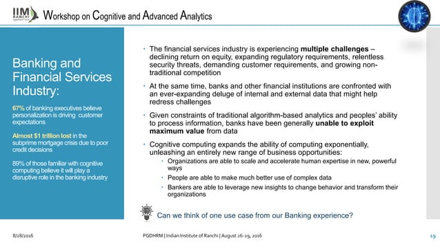Introduction To Cognitive Computing The Science Behind And Use Of Ibm Watson Pdf