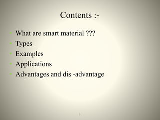 Smart material | PPTX
