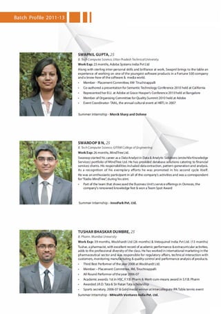 Iim trichy student profiles 2011 13 | PDF