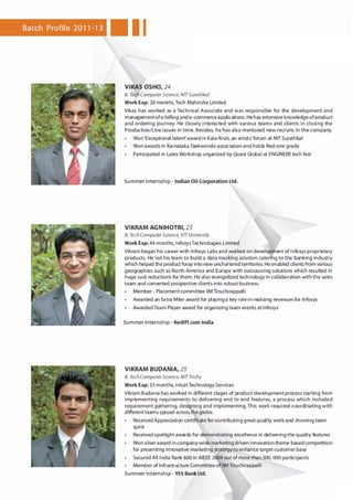 Iim trichy student profiles 2011 13 | PDF