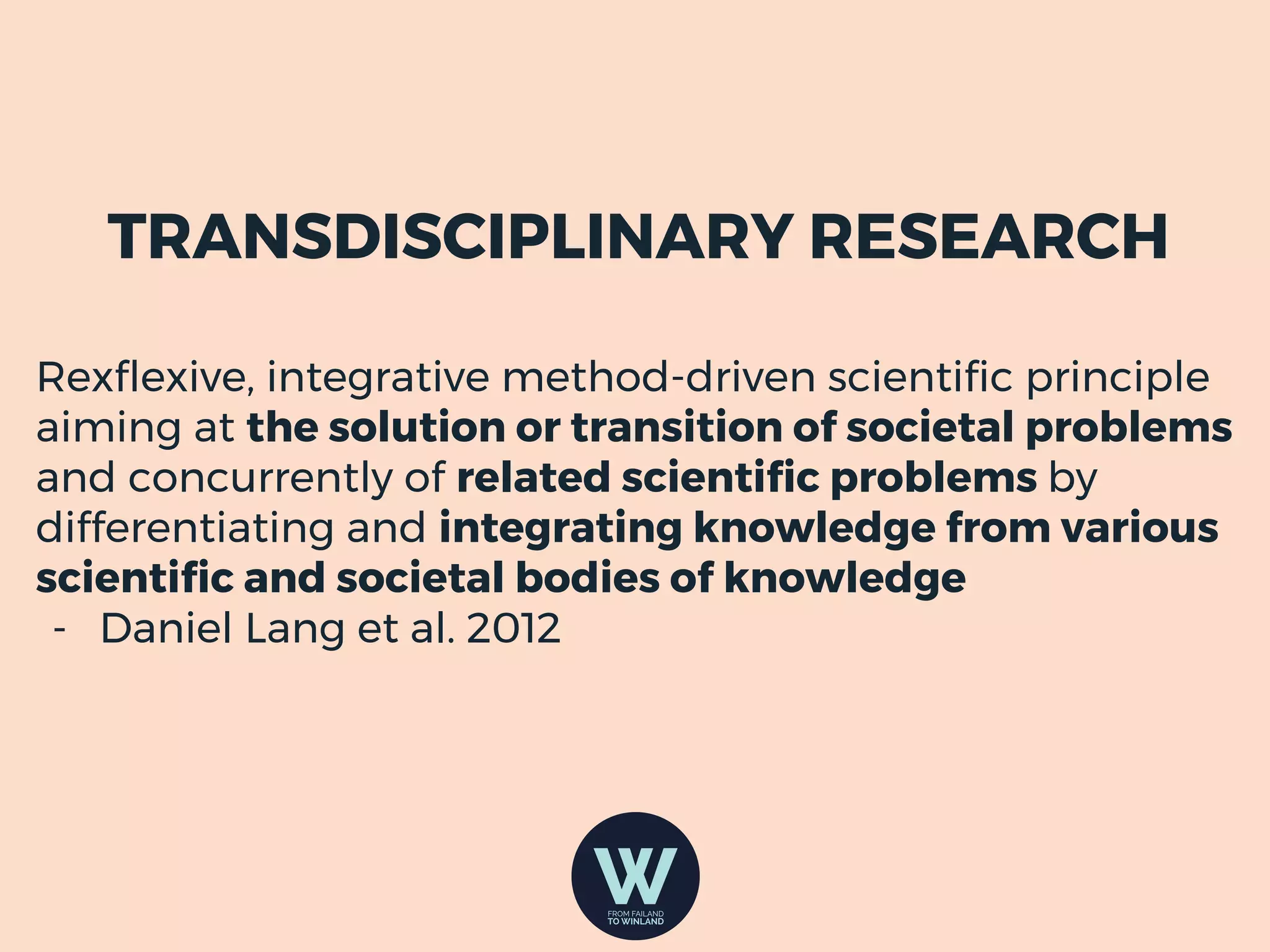 Developping a transdisciplinary research project - a case study | PDF