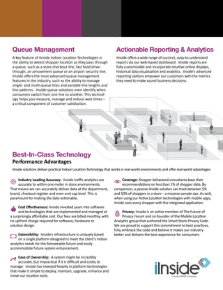 iInside retail brochure: Leading the market in indoor location ...