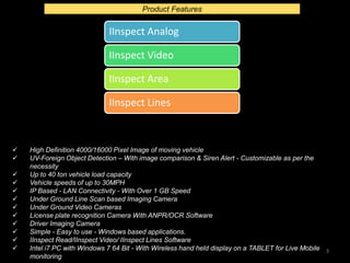 UVSS - Under Vehicle Surveillance System ,uvss ,uvis ,lpr ,anpr ,under ...