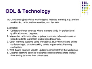 Principles of open and distance learning | PPT