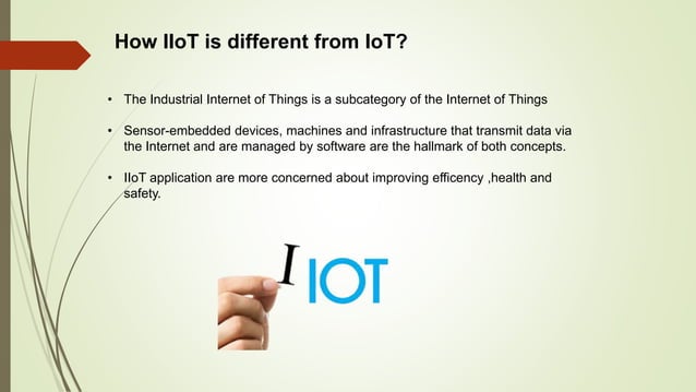 INDUSTRIAL INTERNET OF THINGS | PPTX
