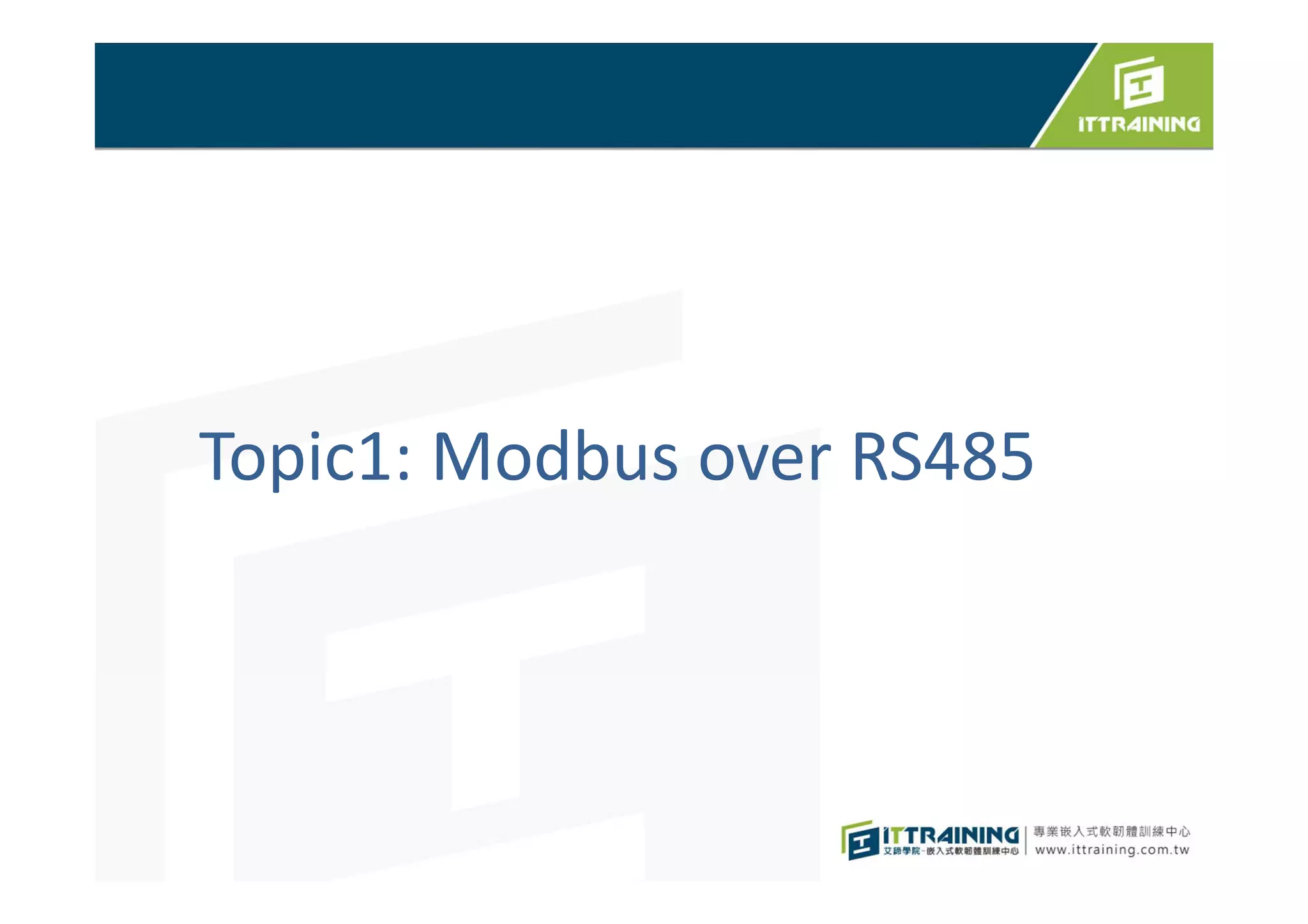 Modbus over RS485 | PDF