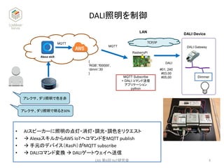 AWS GreengrassによるLチカとAIスピーカーによるBAS制御の実証実験 | PDF