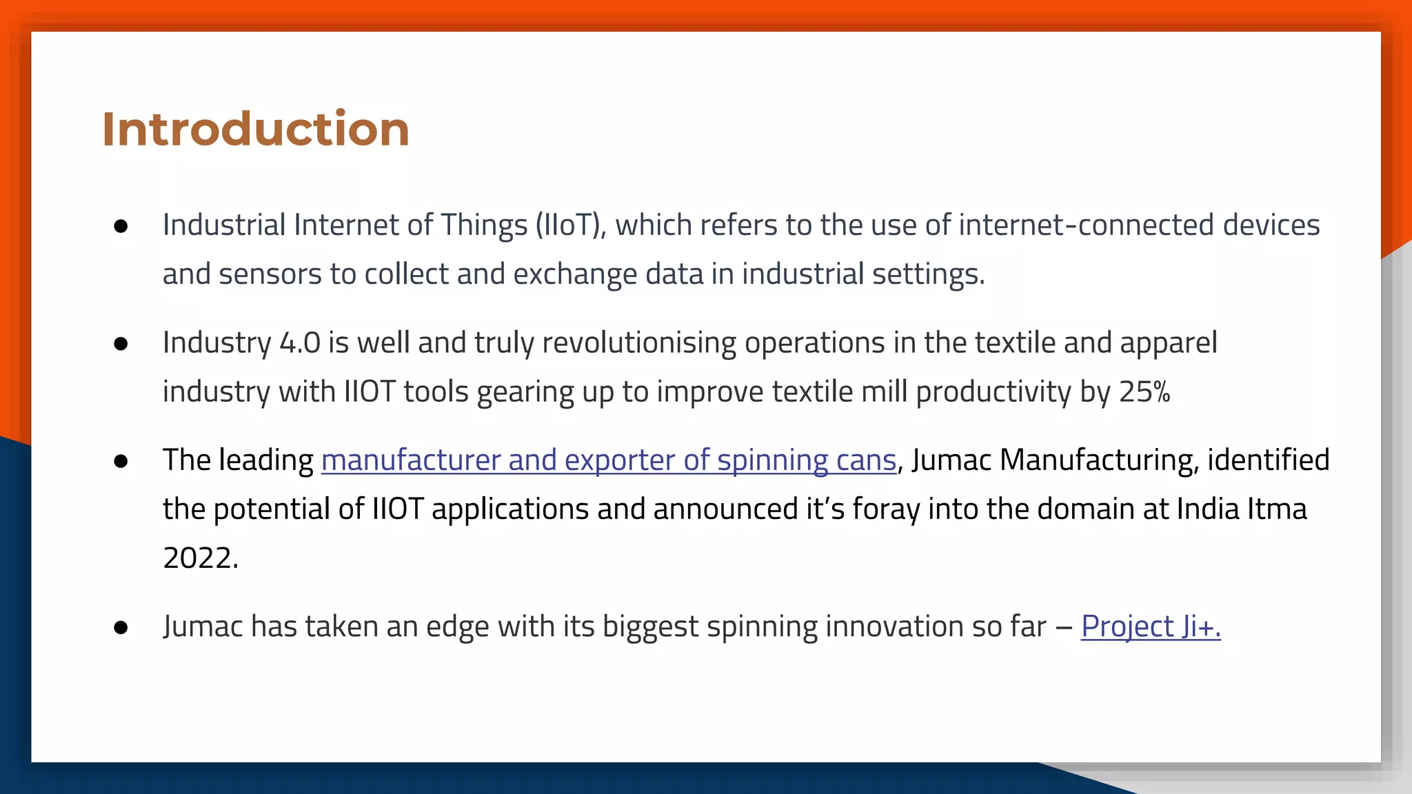IIOT Applications For Textile Industry | PPTX